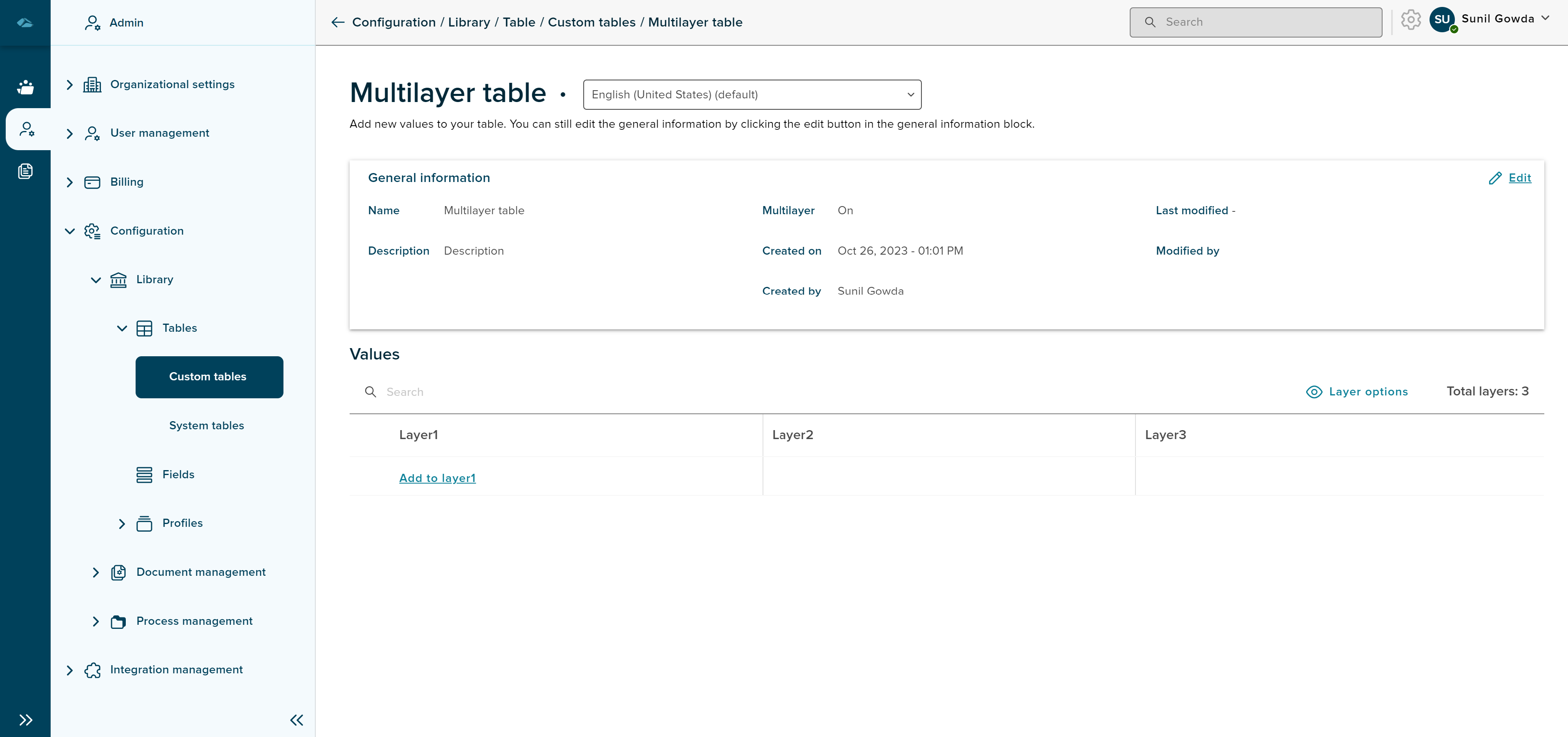 Creation of Custom Table | Decos Wiki