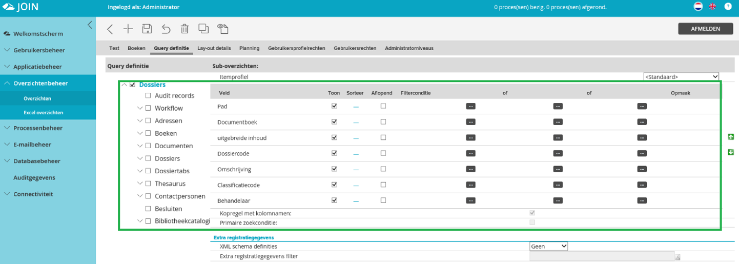 Een overzicht geeft niet de gewenste uitvoer. | Decos Wiki